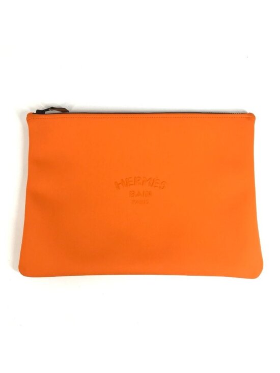 Hermes | Bags | Hermes Pouch Neobain Gm Polyamide Orange | Poshmark
